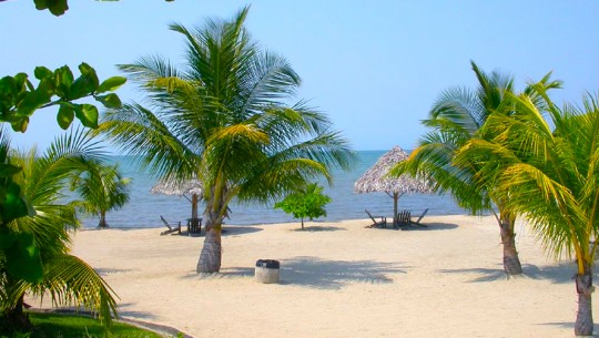 Playas de arena blanca en Guatemala