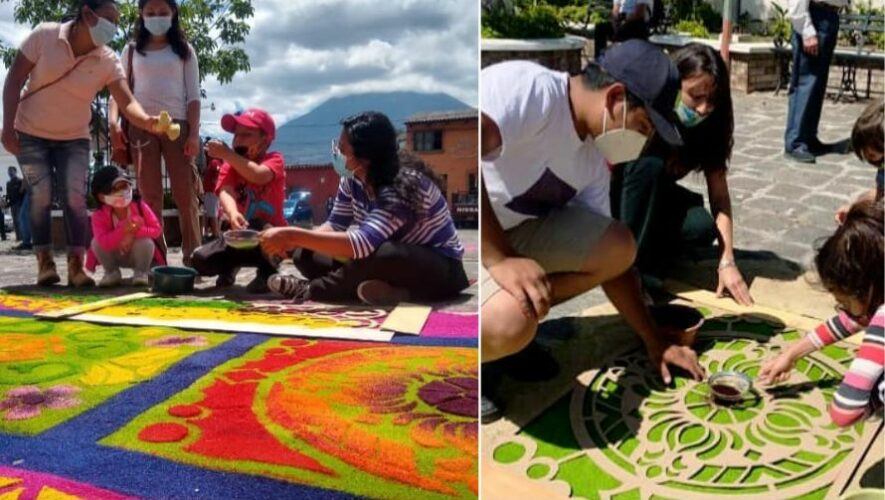 Taller para hacer alfombras de Semana Santa 2024 | Guatemala.com